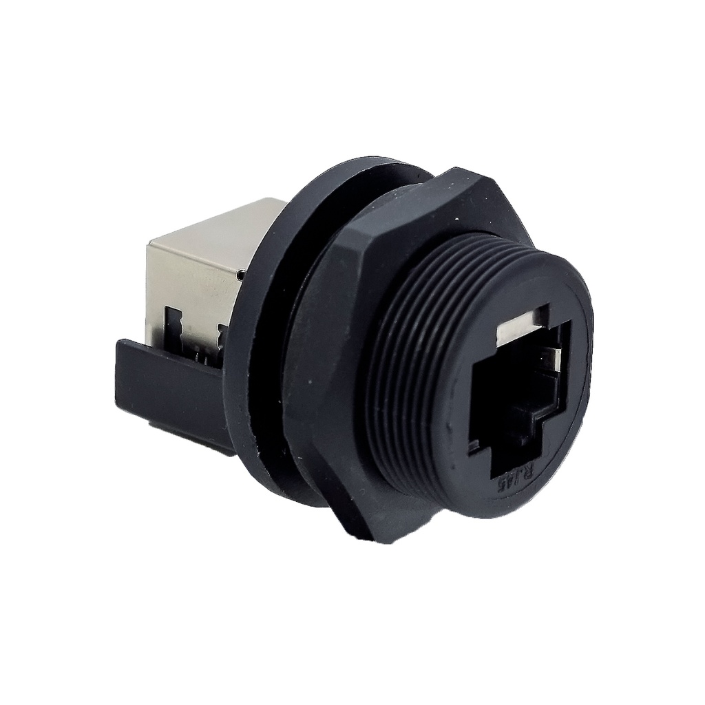 RJ45 to RJ45 Panel Mount Connector, Cat5E or Cat6 Connector | SourceASI.com